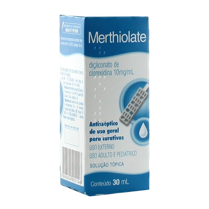 Merthiolate 10mg/mL - 1 frasco 30mL - Hypermascas | Medicom