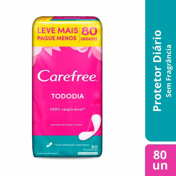 ABSORVENTE CAREFREE TODO DIA FLEXI SEM PERFUME 8 UN | Medicom