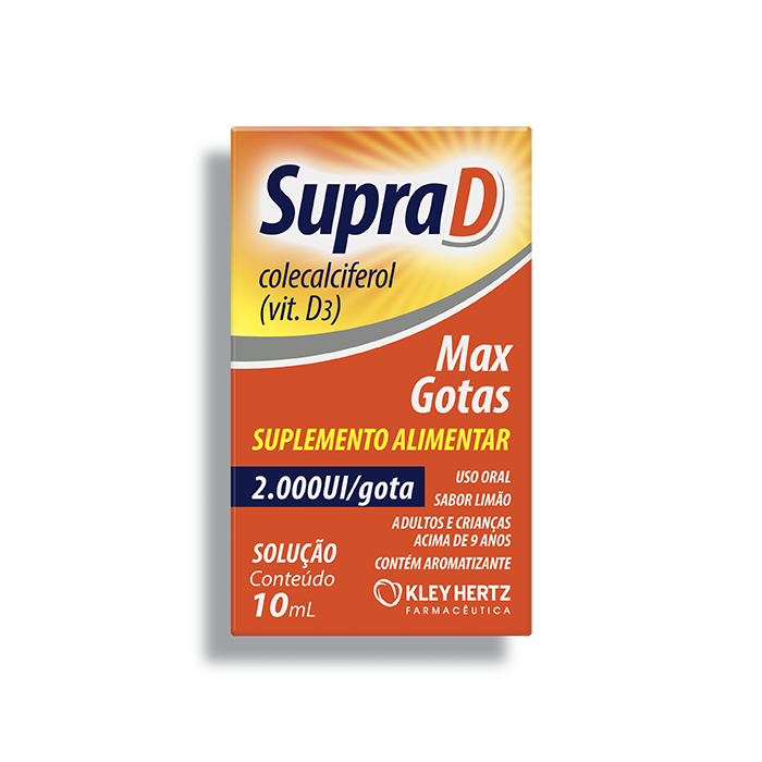 SUPRA D MAX GTS 2.000UI 10ML SABOR LIMAO KLEY HERTZ | Medicom