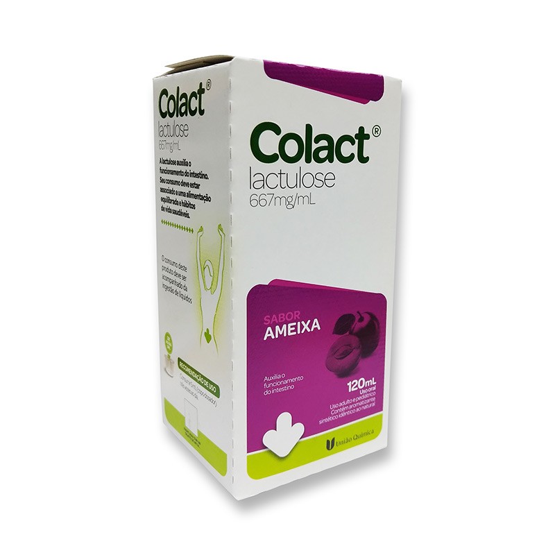 Lactulose 667mg 120ml (colact) Ameixa Uniao Quimica | Medicom