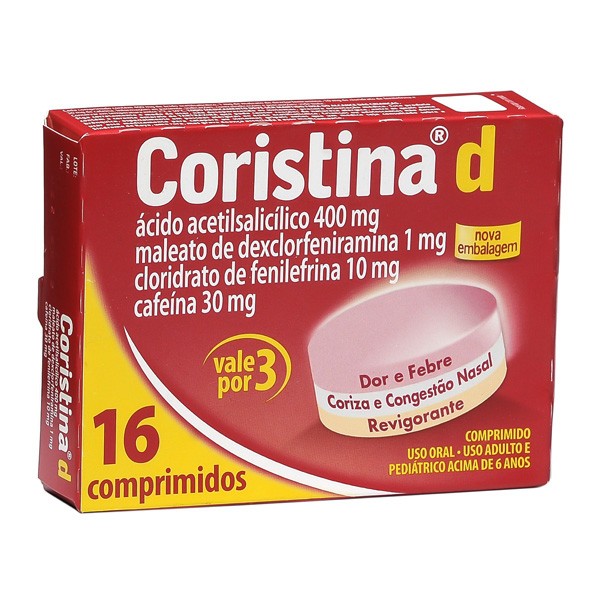 CORISTINA D 16 COMPRIMIDOS MANTECORP | Medicom