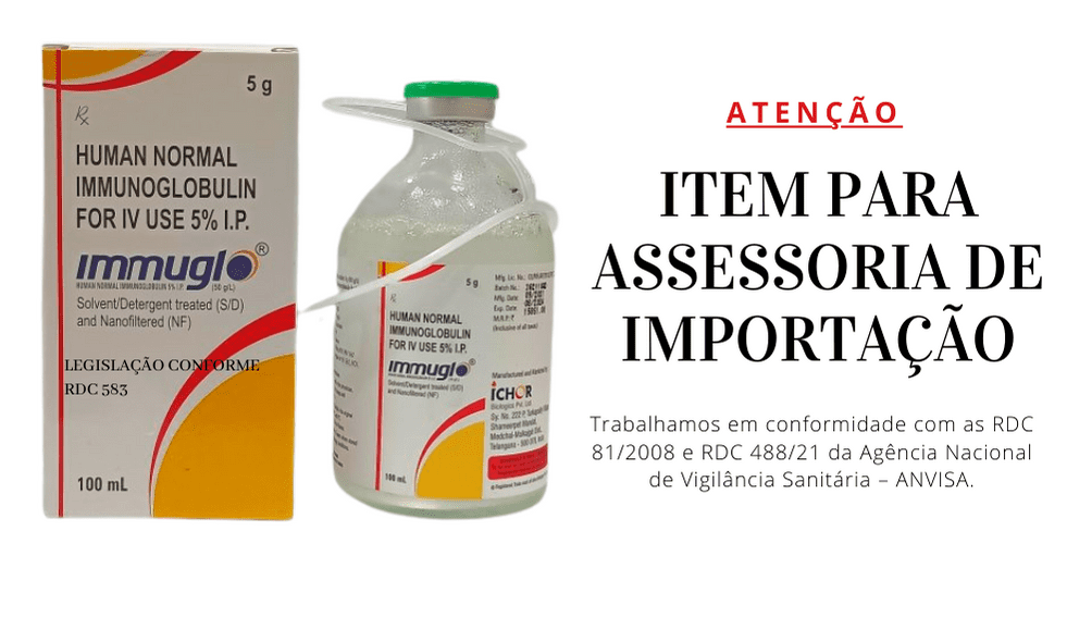 Immuglo® (Imunoglobulina Humana) 5G/100ml - Caixa c/ 1 - Ichor ...
