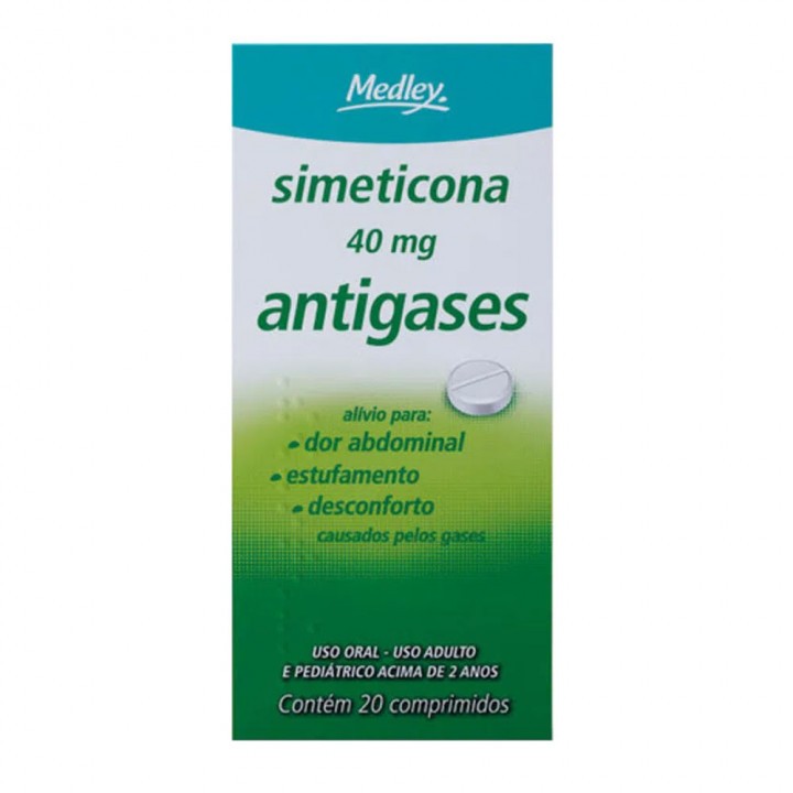Simeticona 40mg 20 Cp Genérico Medley | Medicom